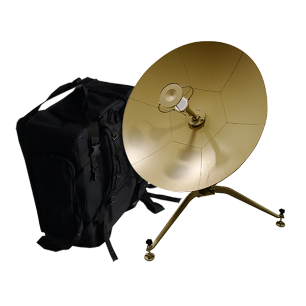 Journey ManPack 0.9 m Ku-Band Manual Acquire Antenna