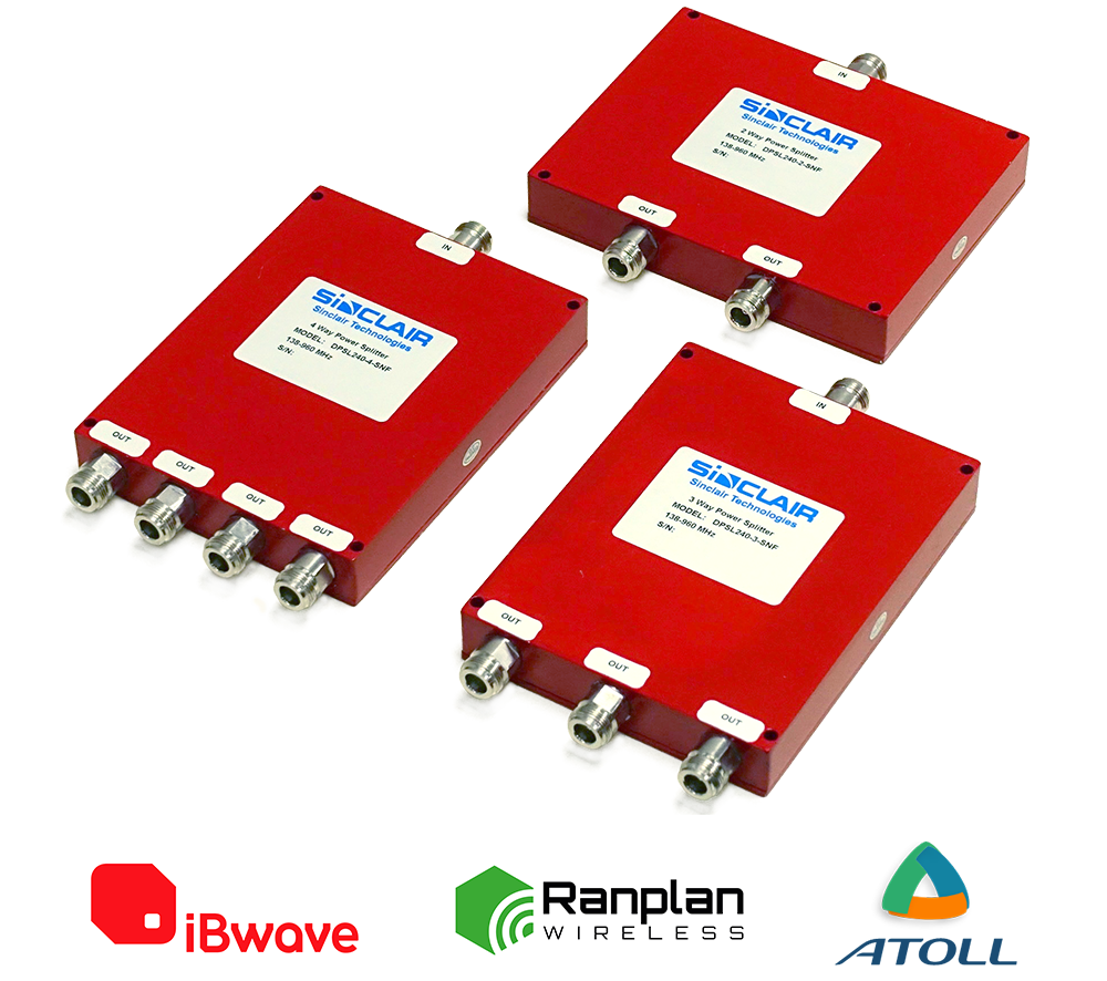 Power Splitter, 138-960 MHz, 2/3/4 Way