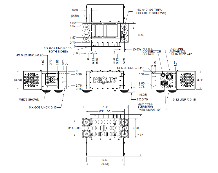 ATOM 40W Ku-Band BUC High Temp Vibration Assembly
