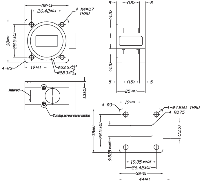 Waveguide Isolator Ku-Band